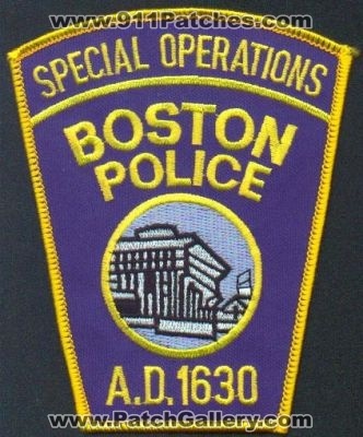 Massachusetts - Boston Police Special Operations - PatchGallery.com Online Virtual Patch ...